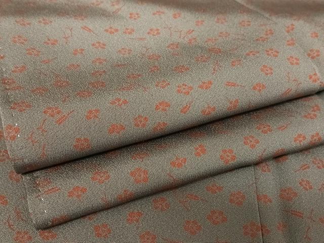 平和屋着物●上質な小紋　吹き寄せ文　正絹　逸品　AAAX0367np