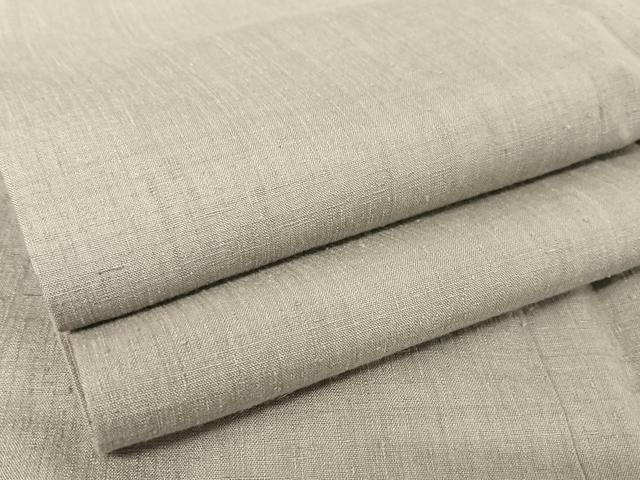 平和屋着物●本場結城紬　重要無形文化財　色無地　薄鈍色　正絹　逸品　AAAX0398np 平和屋着物○本場結城紬 重要無形文化財 色無地 薄鈍色 正絹 逸品