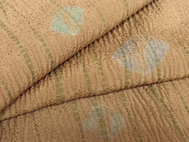 平和屋着物●上質な小紋　竜巻絞り　ロング丈　正絹　逸品　AAAX0659zg