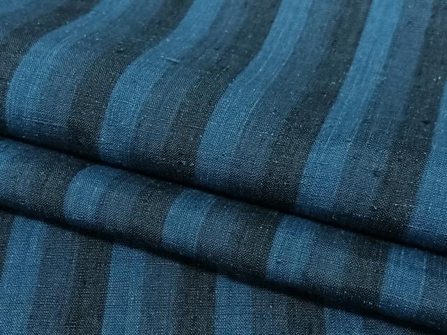 平和屋着物●上質な紬　縞　正絹　逸品　AAAX0666zg
