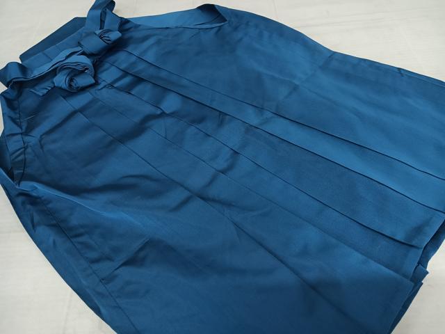 平和屋着物●男性　馬乗り袴　色無地　紺青色　洗える着物　AAAX0746zg