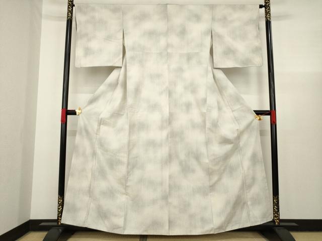 平和屋着物●上質な紬　霞文　暈し染め　正絹　逸品　AAAX6989ck