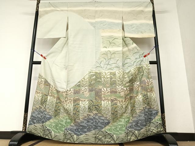 平和屋着物○石川県指定無形文化財 牛首紬 白山工房 手織り 訪問