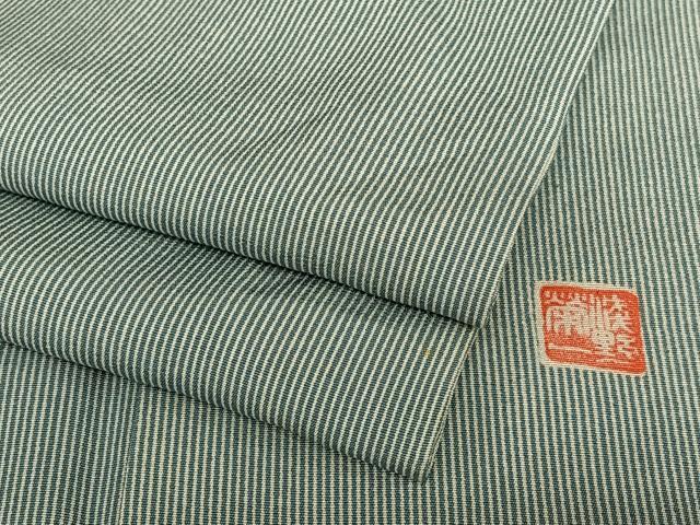 平和屋着物●江戸小紋　浅野栄一　訪問着　遠山重ね文　暈し染め　正絹　逸品　AAAY0105zg