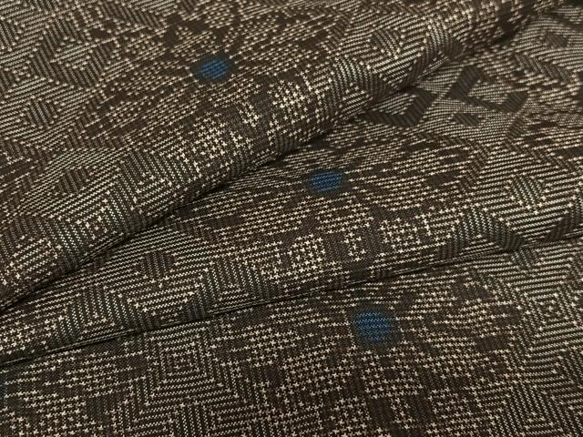 平和屋着物●本場大島紬　龍郷絣　正絹　逸品　AAAY0130zg