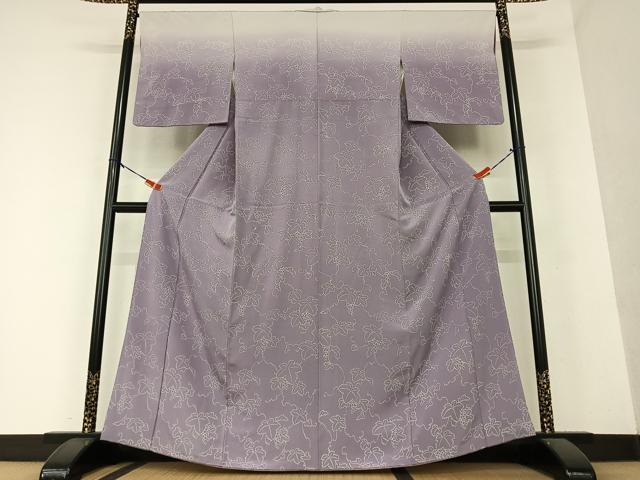 平和屋着物●訪問着　葡萄蔦の葉文　正絹　逸品　AAAY0142zg