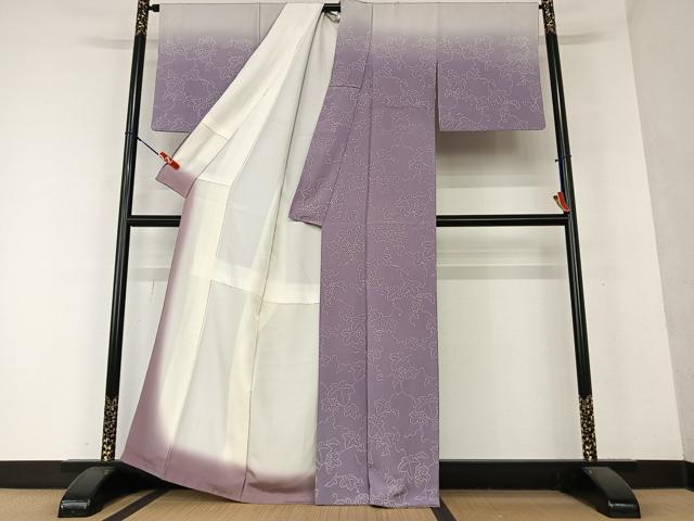 平和屋着物●訪問着　葡萄蔦の葉文　正絹　逸品　AAAY0142zg 平和屋着物○訪問着 葡萄蔦の葉文 正絹 逸品 AAAY0142zg