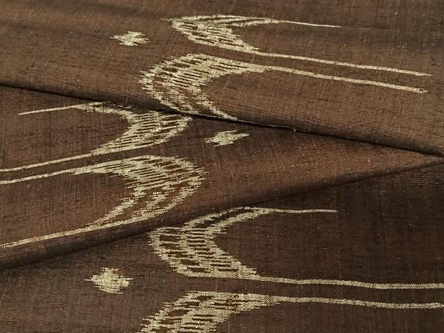 平和屋着物●上質な紬 　飛鳥文 　正絹　逸品　未使用　AAAY0217zg