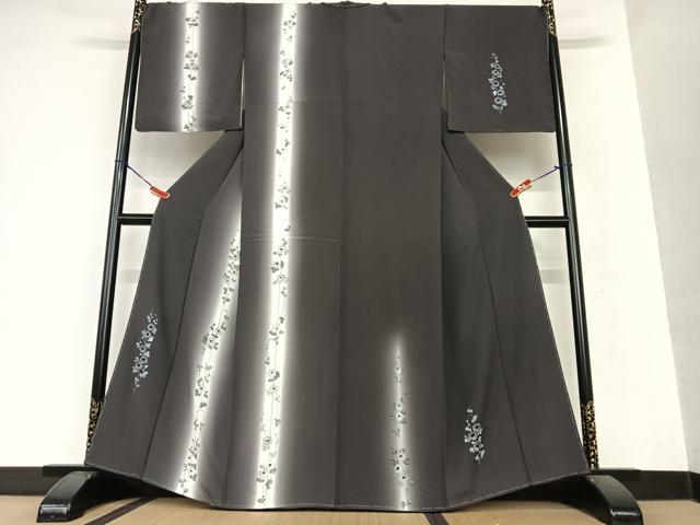 平和屋着物●訪問着　手描き　草花文　正絹　逸品　未使用　AAAY0286zg