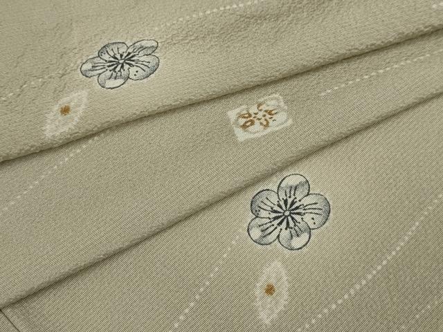 平和屋着物▽上質な小紋　単衣　辻が花文　正絹　逸品　AAAY0480sx