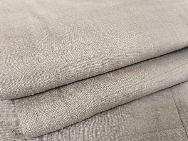 平和屋着物●本場結城紬　重要無形文化財　色無地　浅紫色　正絹　逸品　AAAY1503np