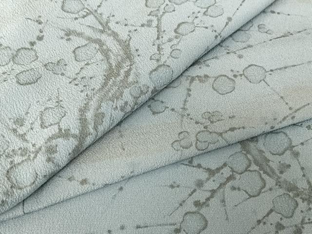 平和屋着物●洗える最高級着物　＜英＞はなぶさ謹製　小紋　光琳枝花文　洗える着物　AAAY1517np