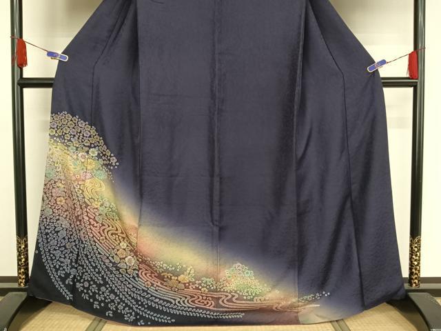 平和屋着物○訪問着 辻が花 暈し染め 鈴乃屋扱い 正絹 逸品 CAAQ9459th