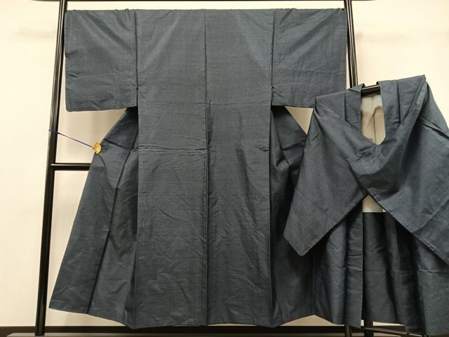 平和屋着物●男性　本場村山大島紬　アンサンブル　亀甲絣　正絹　逸品　AAAY1748np