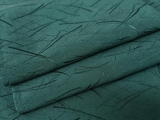 平和屋着物●上質な色無地　松葉地紋　高麗納戸色　正絹　逸品　AAAY1778np