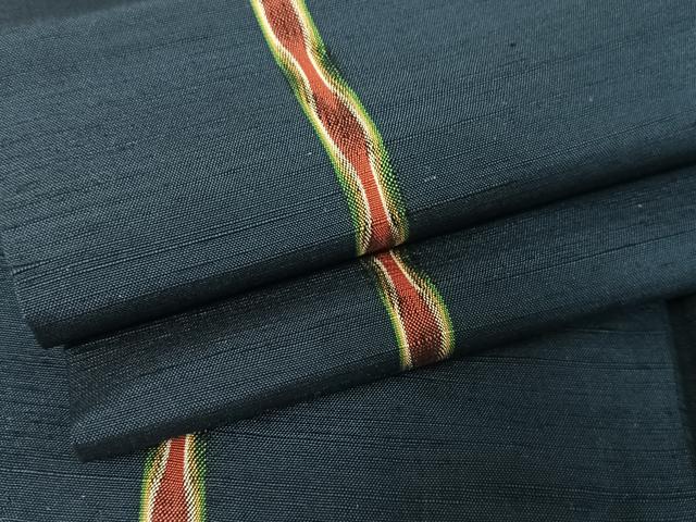 平和屋着物●上質な紬　縞　正絹　逸品　AAAY1800np