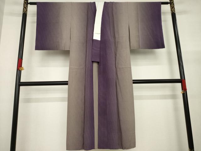 平和屋着物●長襦袢　無双仕立て　間道　正絹　逸品　AAAY1919ck