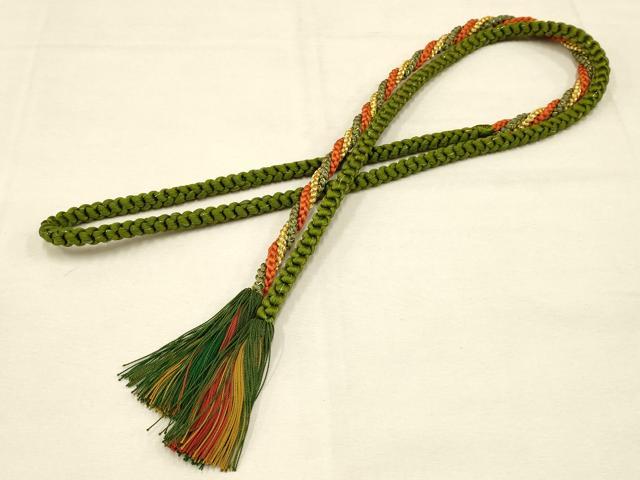 平和屋着物●和装小物　帯締め・帯揚げセット　振袖用　総絞り　草花雲文　暈し染め　金糸　撚り房　逸品　AAAY2322ay 平和屋着物○和装小物 帯締め・帯揚げセット 振袖用 総絞り 草花雲文