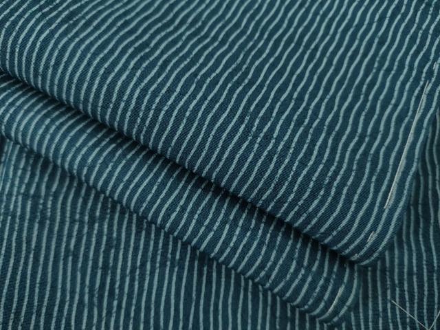 平和屋着物●上質な小紋　よろけ立涌文　正絹　逸品　AAAY4732ck