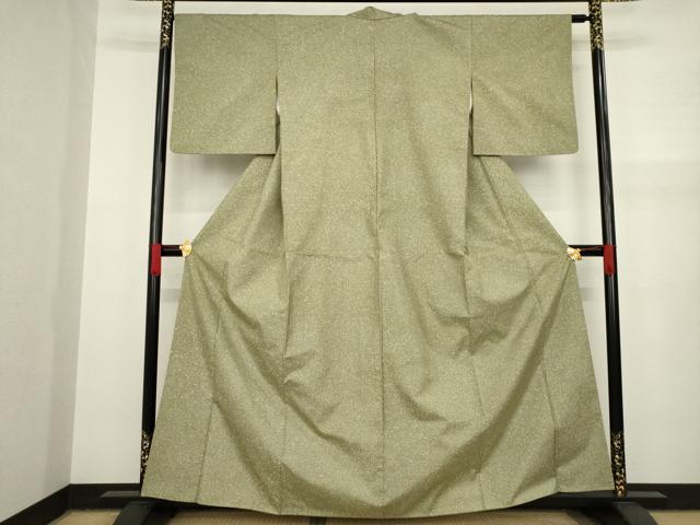 平和屋着物●石川県指定無形文化財　牛首紬　白山工房　手織り　訪問着　霞文　正絹　逸品　AAAV9433ph 平和屋着物○石川県指定無形文化財 牛首紬 白山工房 手織り 霞文