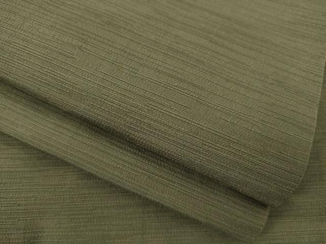 平和屋着物●男性　お召　色無地　灰汁色　正絹　逸品　AAAY4757ck