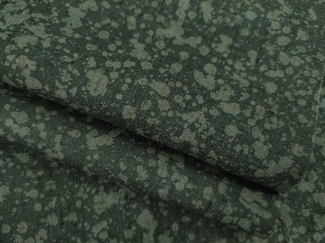 平和屋着物●男性　小紋　紬地　霞文　正絹　逸品　AAAY4758ck