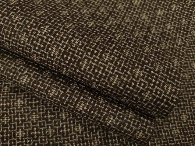 平和屋着物●男性　男柄の最高峰　西郷柄　西郷絣　浦上新西郷　本場大島紬　正絹　逸品　AAAY4760ck