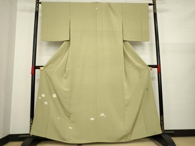 平和屋着物●京加賀糸目友禅作家　山崎巌　色留袖　舞花文　正絹　逸品　AAAY4766ck