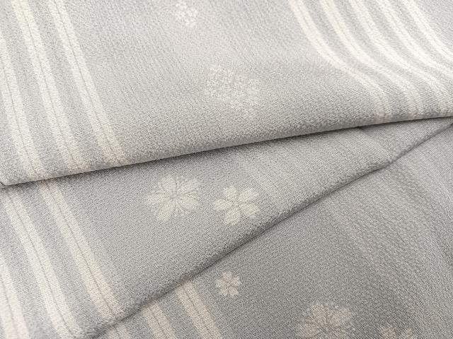 平和屋着物●上質な小紋　桜間道　正絹　逸品　AAAY5932ph