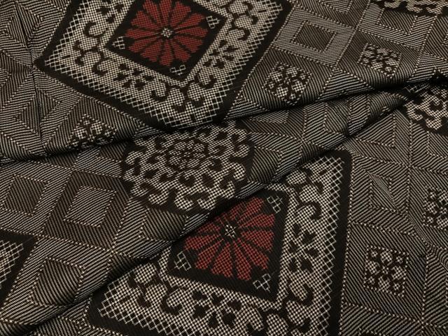 平和屋着物●本場大島紬　龍郷絣　本場大島紬　正絹　逸品　AAAY6303ph