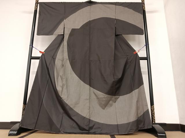 平和屋着物●本場染大島紬　訪問着　丸文　正絹　逸品　未使用　AAAY6429zg