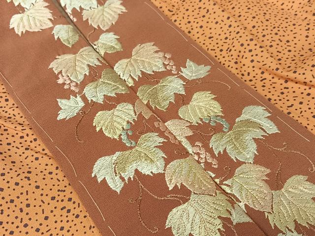 平和屋着物○振袖用長襦袢 無双仕立て 箔散らし 半衿刺＆#32353；