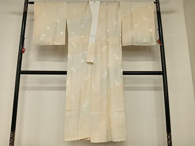 平和屋着物●長襦袢　無双仕立て　雪輪重ね文　暈し染め　正絹　逸品　未使用　AAAY6443zg