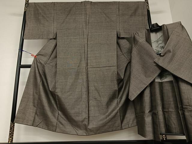 平和屋着物●男性　本場大島紬　アンサンブル　カタス9マルキ　正絹　逸品　AAAY6448zg