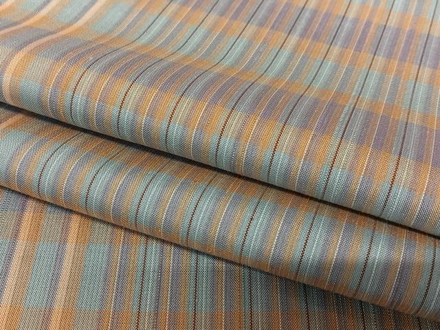 平和屋着物●上質な紬　縞　正絹　逸品　AAAY6564zg