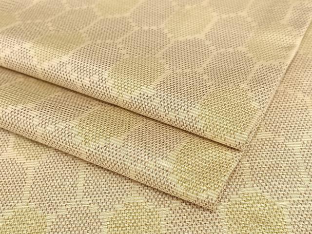 平和屋着物●上質な紬　亀甲文　正絹　逸品　AAAY6623zg