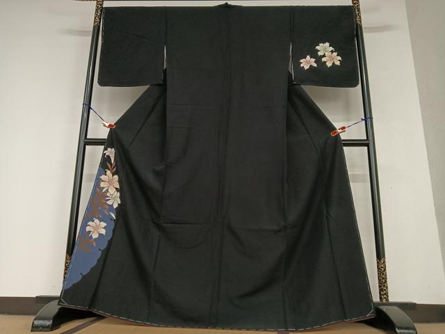 平和屋着物●世界的ファッションデザイナー　山本寛斎　kansaiブランド　訪問着　雪輪花文　百合　洗える着物　未使用　AAAY6631zg