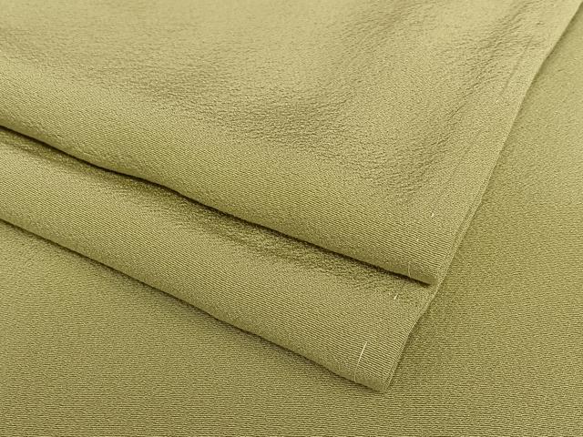 平和屋着物●上質な色無地　油色　正絹　逸品　未使用　AAAY6667zg