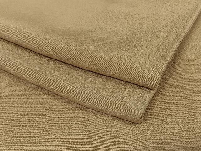 平和屋着物●上質な色無地　榛色　正絹　逸品　AAAY6672zg