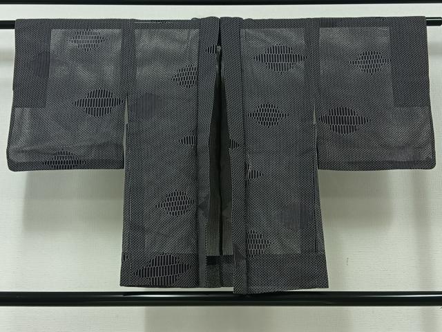 平和屋着物▽羽織　スリーシーズン　春夏秋　塵除け　松皮菱文　正絹　逸品　AAAY7243jh