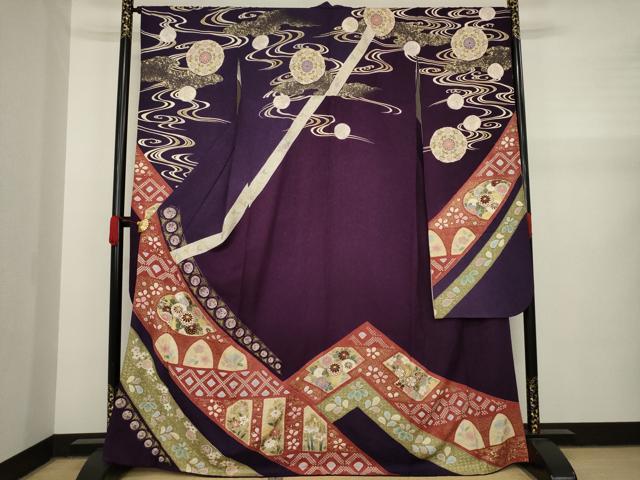 平和屋着物●TOKI志すい キモノモードオリジナルブランド　振袖　駒刺繍　草花文　金彩　正絹　逸品　AAAY7352ck