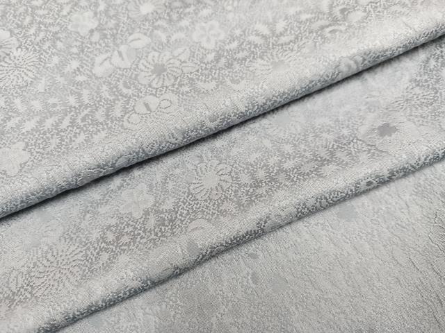 平和屋着物●上質な色無地　辻が花地紋　暁鼠色　正絹　逸品　AAAY8609ph