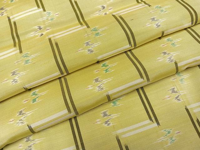 平和屋着物●本場琉球紬　正絹　逸品　未使用　AAAY8651ph