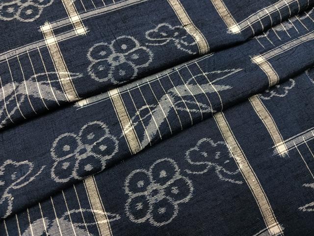 平和屋着物●上質な紬　松竹梅　正絹　逸品　AAAY8675ph