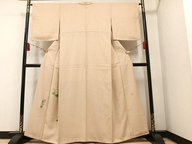 平和屋着物●豪華色留袖　京友禅　大矢博司　手描き　草花文　正絹　逸品　AAAY8680ph