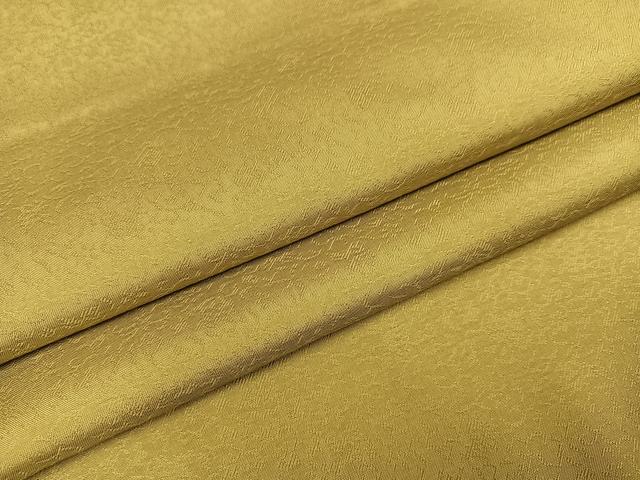 平和屋着物●上質な色無地　唐草地紋　桑染色　　正絹　逸品　AAAY8997ph