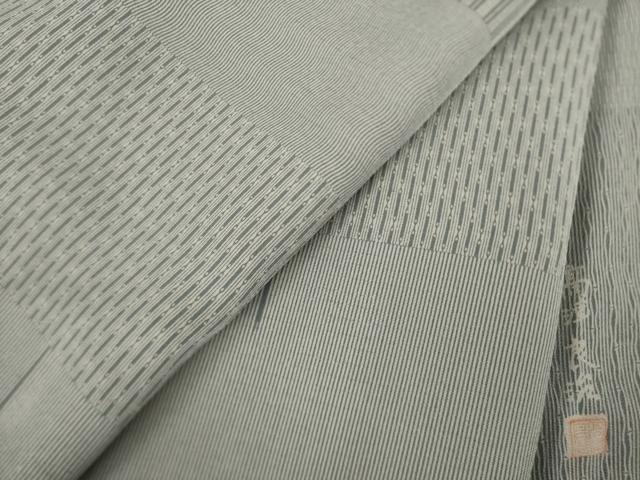 平和屋着物●高津良治　江戸小紋　横段文　正絹　逸品　未使用　AAAY9019ck