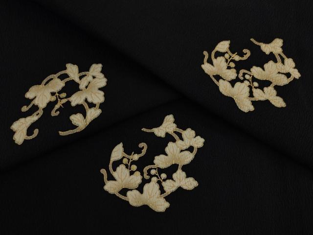 平和屋着物●上質な小紋　花丸文　金彩　正絹　逸品　AAAY9031ck