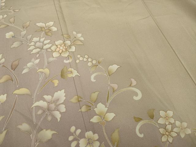 平和屋着物○訪問着 花唐草文 暈し染め 金彩 正絹 逸品 AAAY8621ph