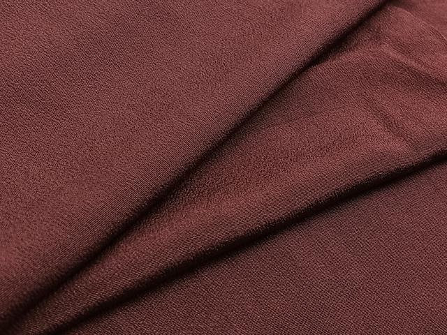 平和屋着物▽上質な色無地　単衣　滅紫色　正絹　逸品　AAAY9401jh